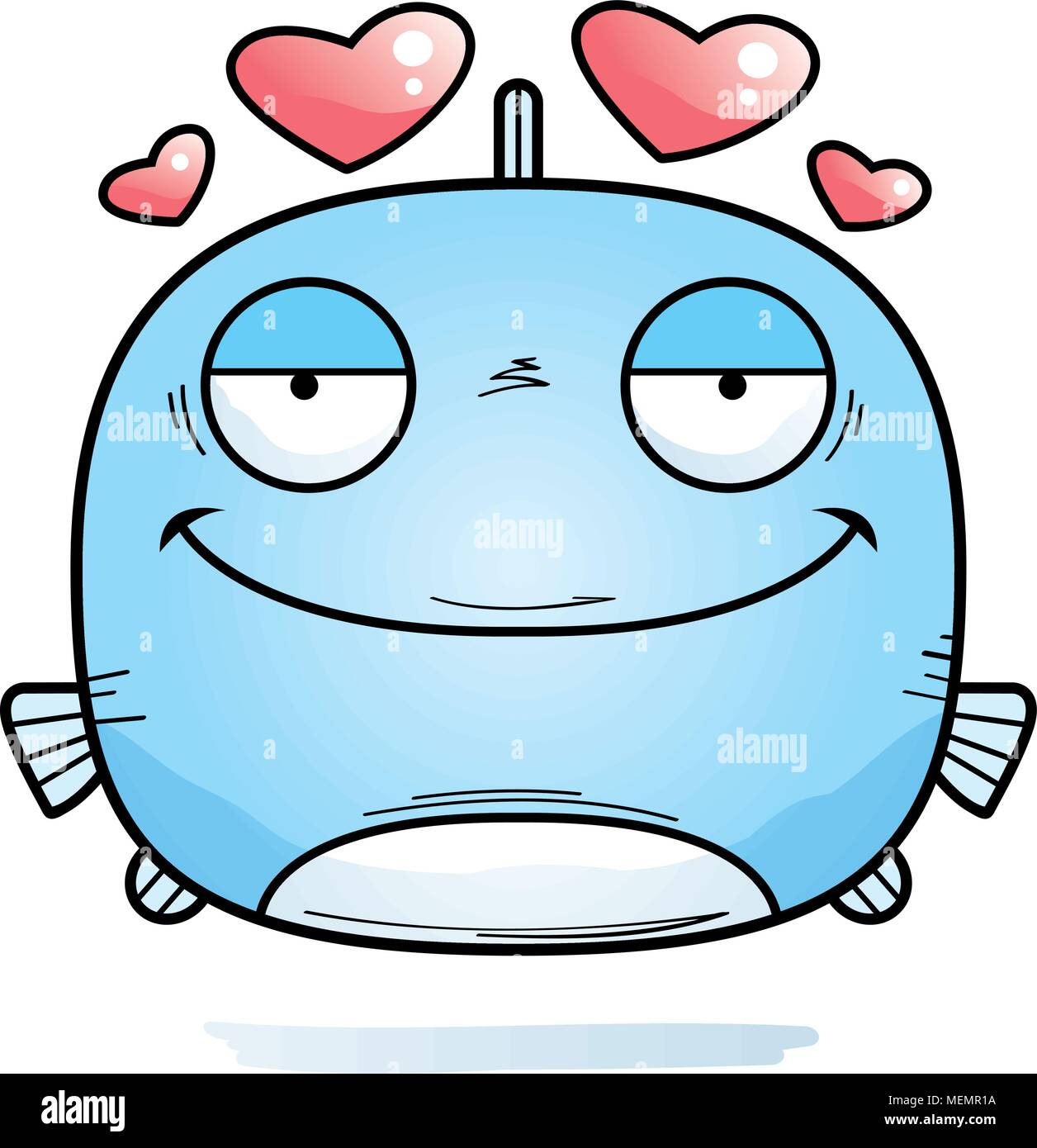 A cartoon illustration of a fish in love Stock Vector Image & Art - Alamy