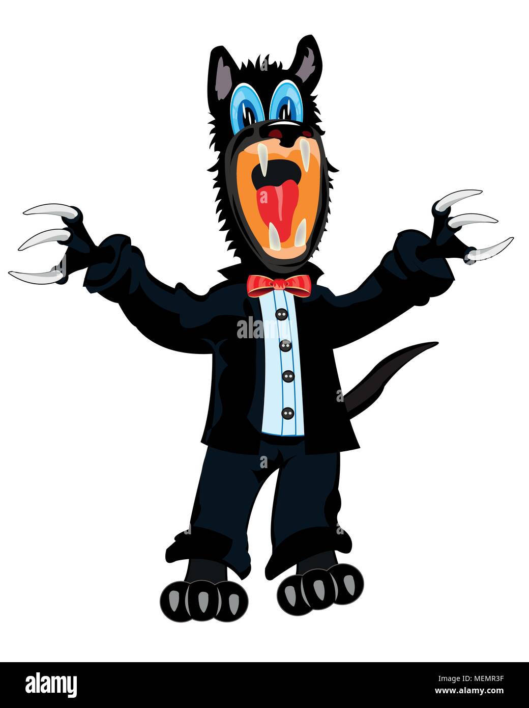 Wolf in suit Stock Vector Image & Art - Alamy
