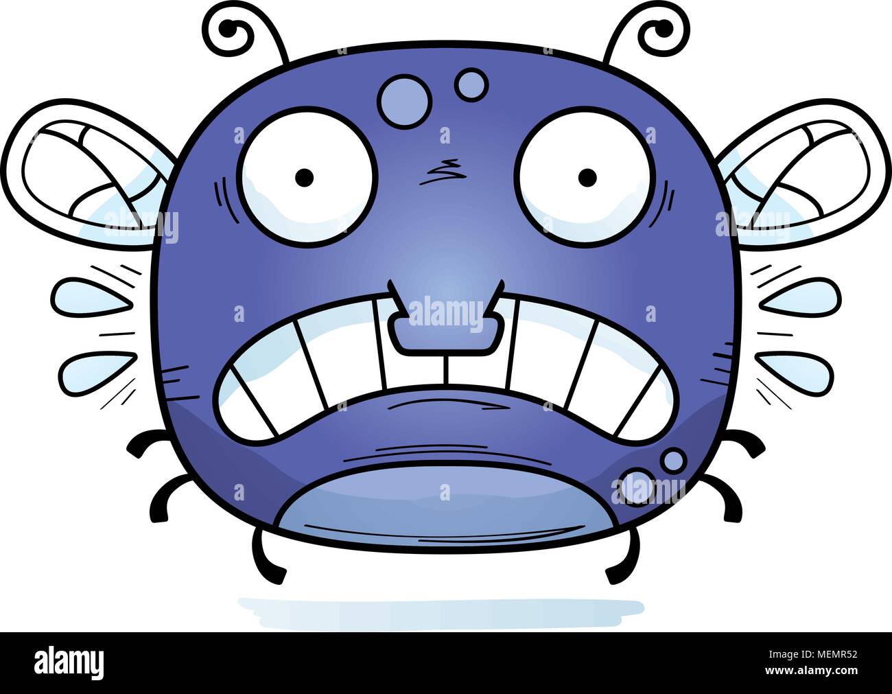 A cartoon illustration of a fly looking scared Stock Vector Image & Art ...