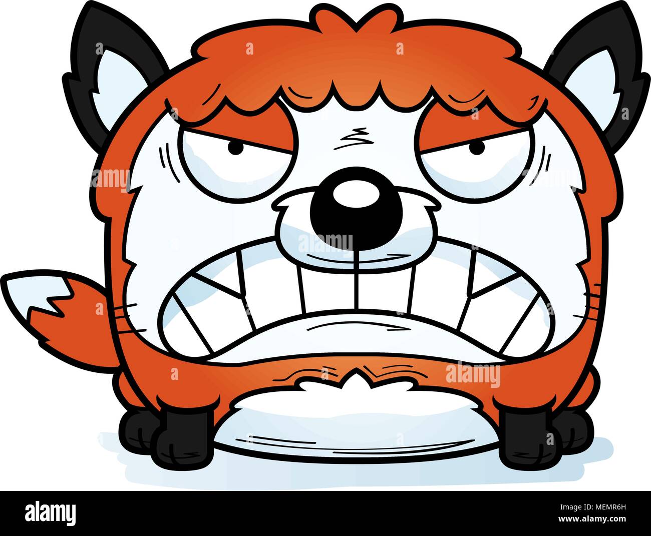 A cartoon illustration of a fox looking angry Stock Vector Image & Art ...