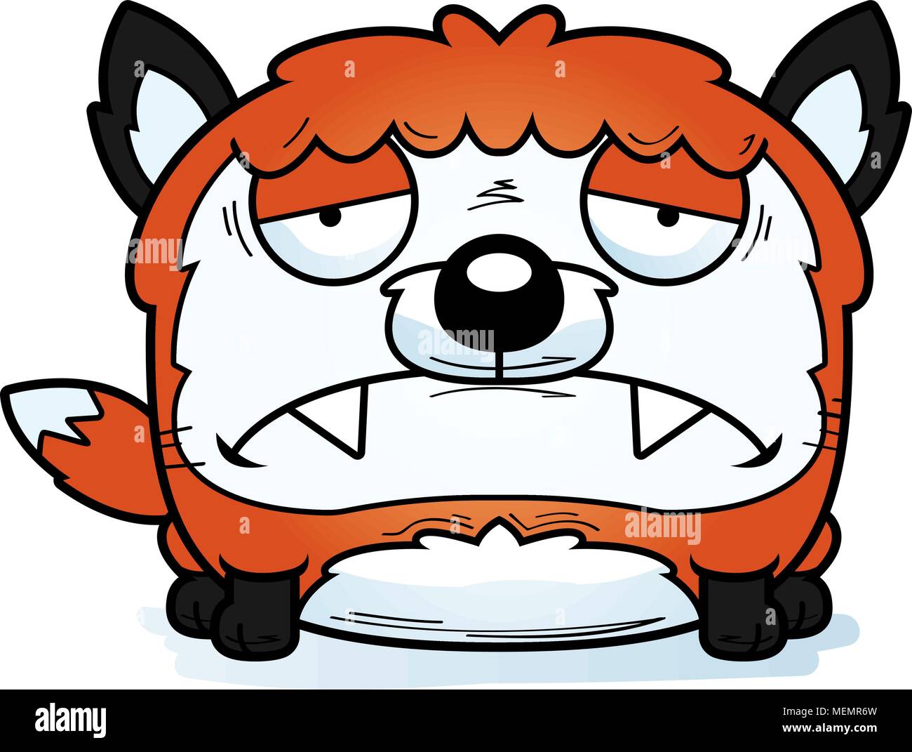 A cartoon illustration of a fox looking sad Stock Vector Image & Art ...