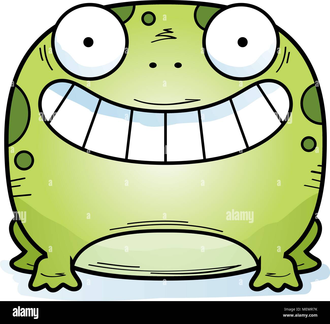 A cartoon illustration of a frog smiling Stock Vector Image & Art - Alamy