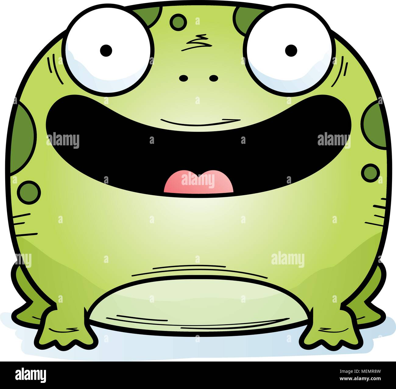 A cartoon illustration of a frog smiling Stock Vector Image & Art - Alamy