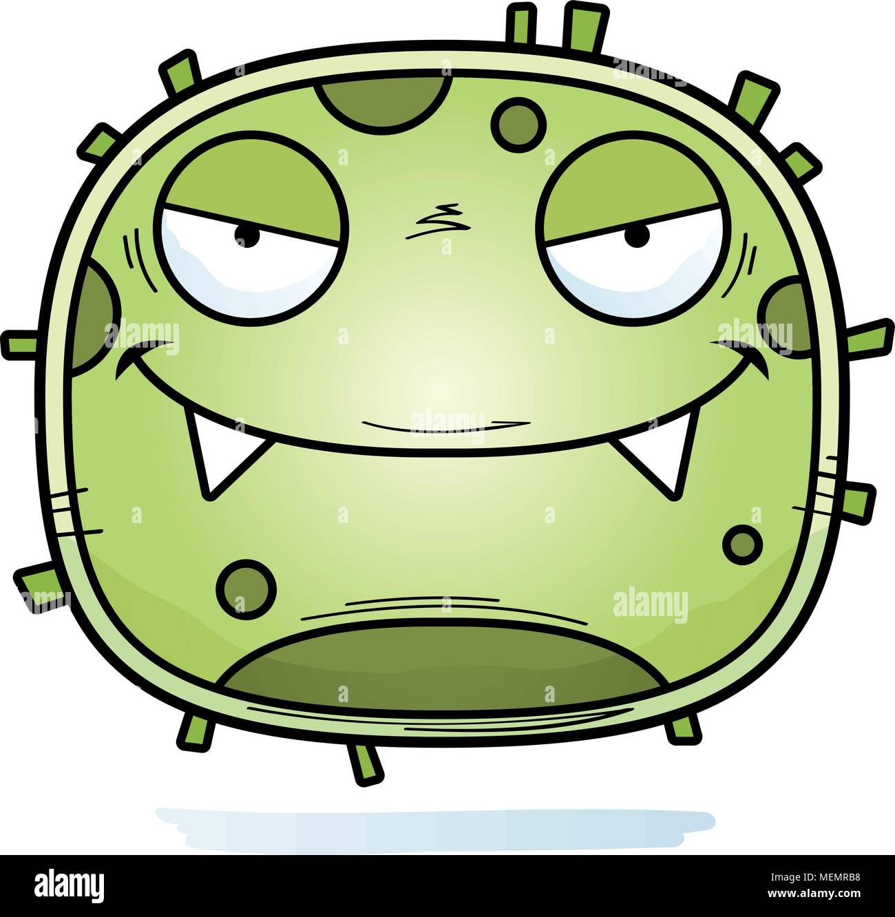 A cartoon illustration of an evil looking germ Stock Vector Image & Art ...