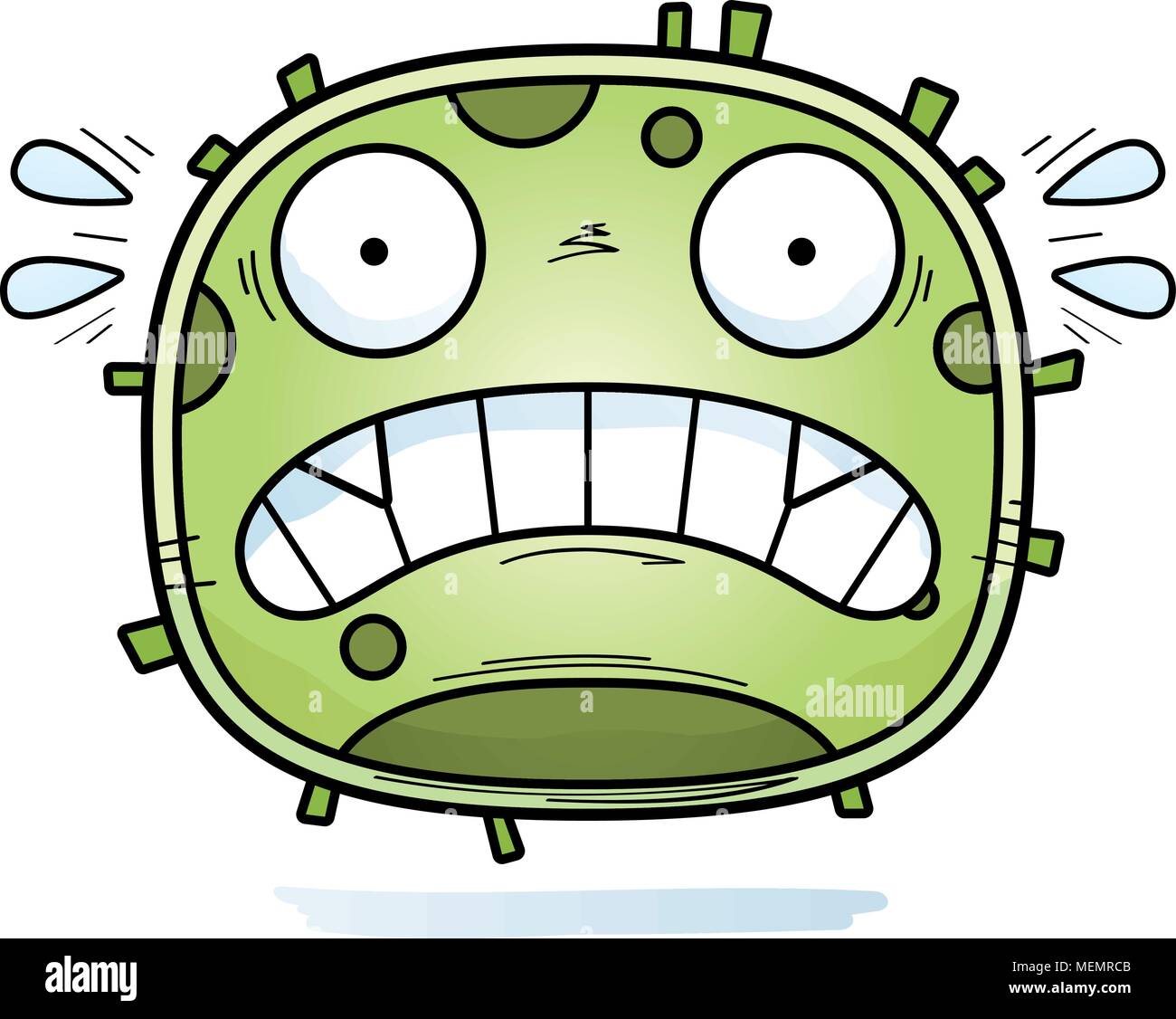 Scared bacteria cartoon hi-res stock photography and images - Alamy