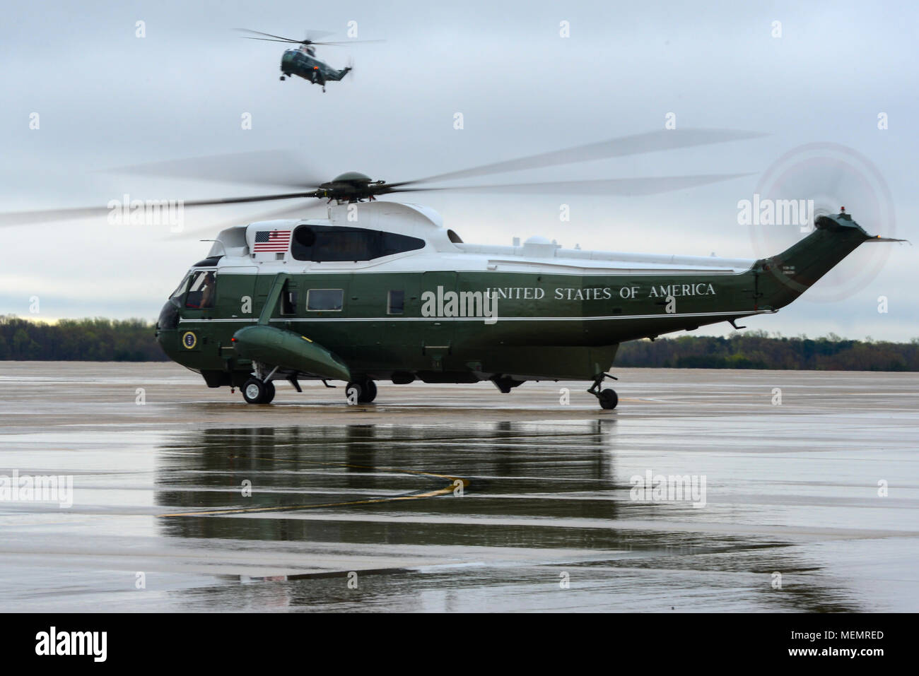 Helicopters from Marine Helicopter Squadron One, arrive at Joint Base ...