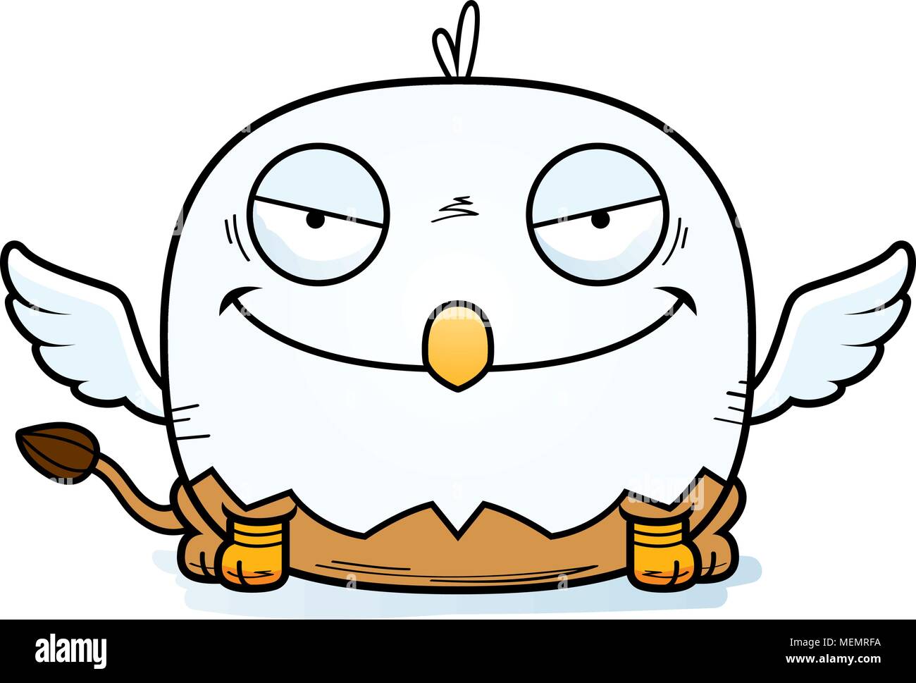A cartoon illustration of an evil looking griffin Stock Vector Image ...
