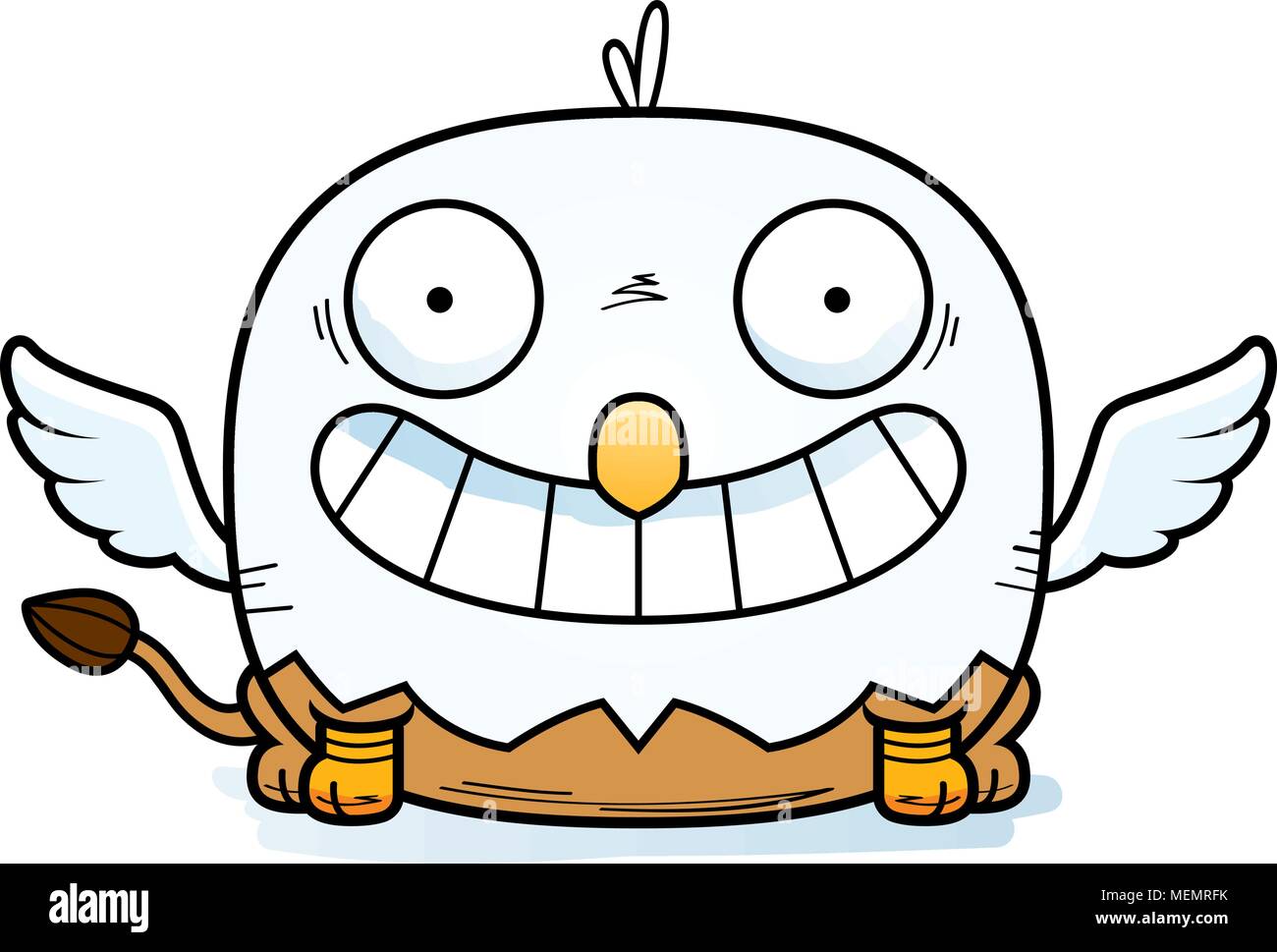 A cartoon illustration of a griffin looking happy Stock Vector Image ...