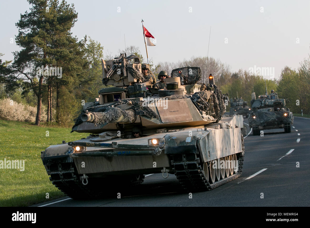 A M1 Abrams tank assigned to 2nd Armored Brigade Combat Team, 1st ...