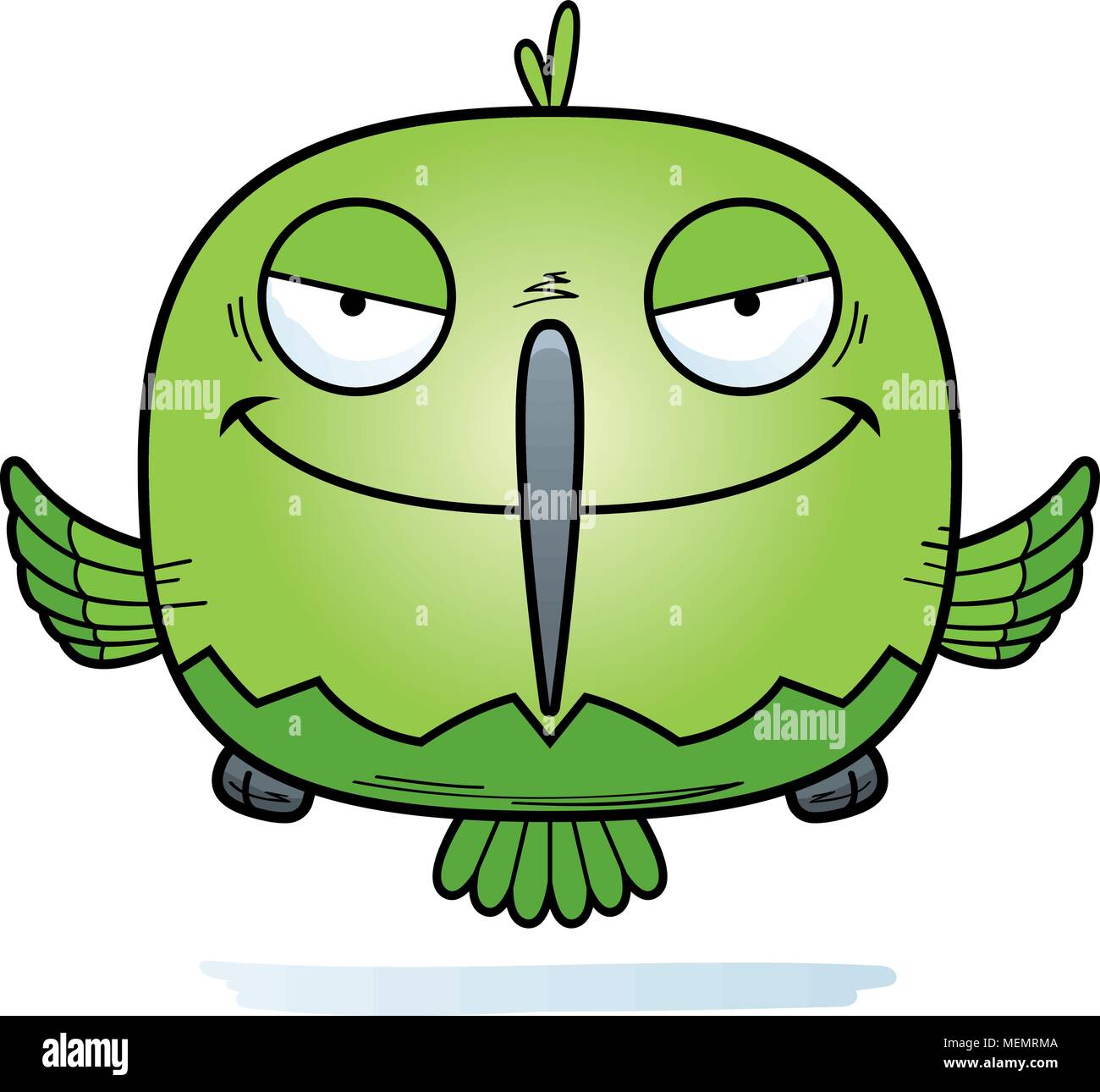 A cartoon illustration of an evil looking hummingbird Stock Vector ...