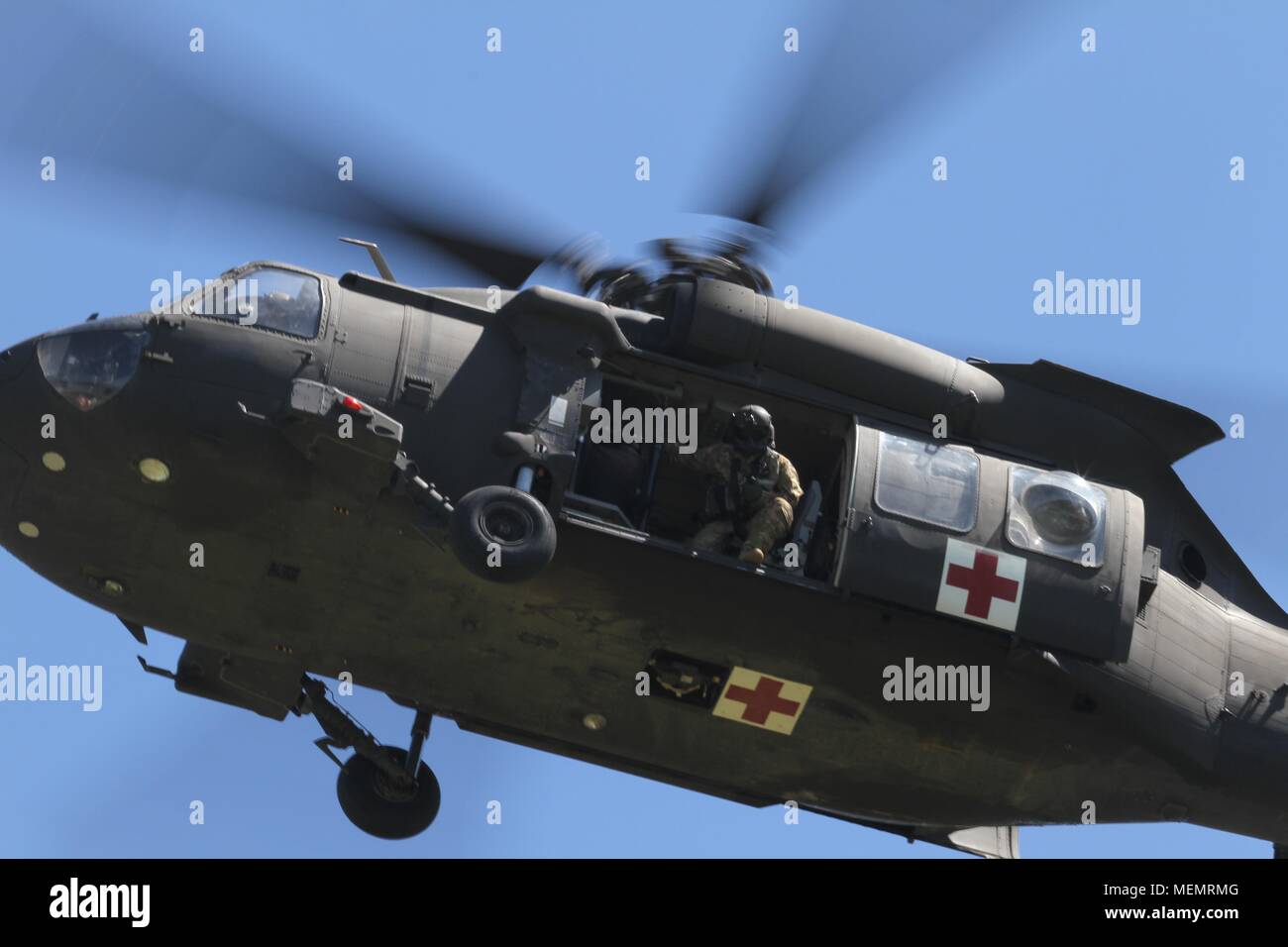 A U.S. Army crew chief with the 2-501st General Support Aviation ...