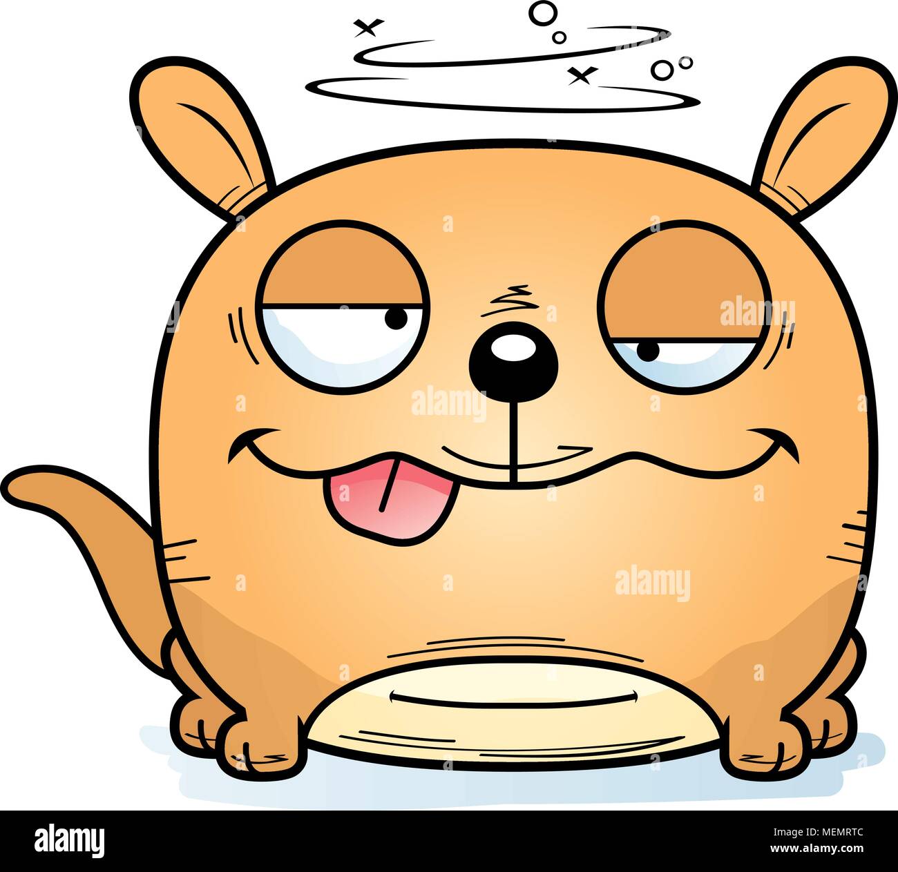 Cartoon illustration kangaroo joey goofy hi-res stock photography and ...