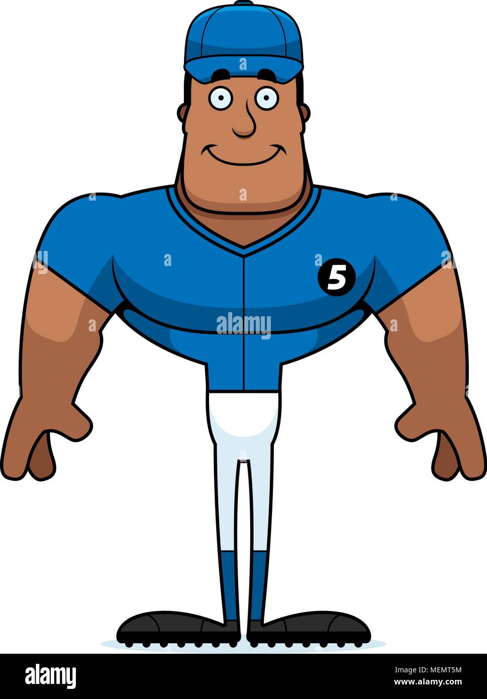 A cartoon baseball player smiling Stock Vector Image & Art - Alamy