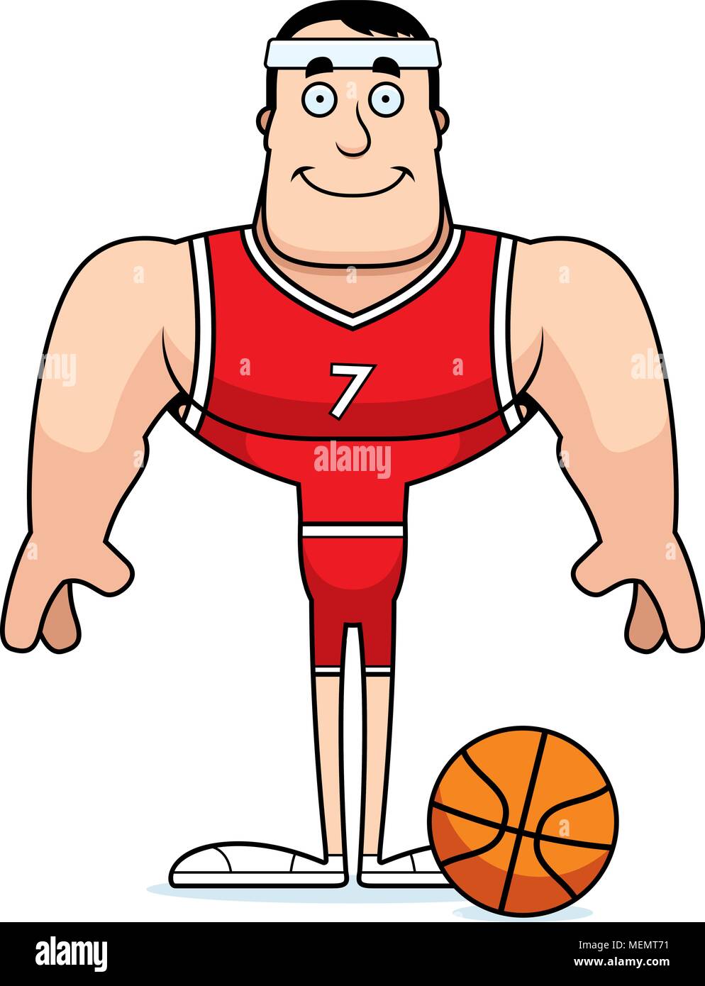 A cartoon basketball player smiling Stock Vector Image & Art - Alamy