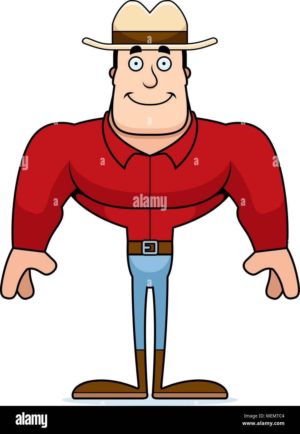 A cartoon cowboy smiling Stock Vector Image & Art - Alamy