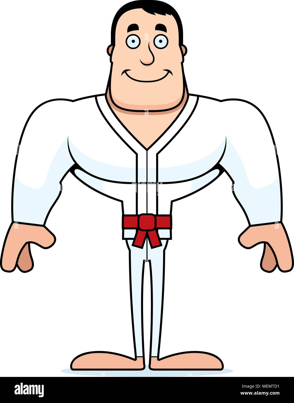 A cartoon karate man smiling Stock Vector Image & Art - Alamy