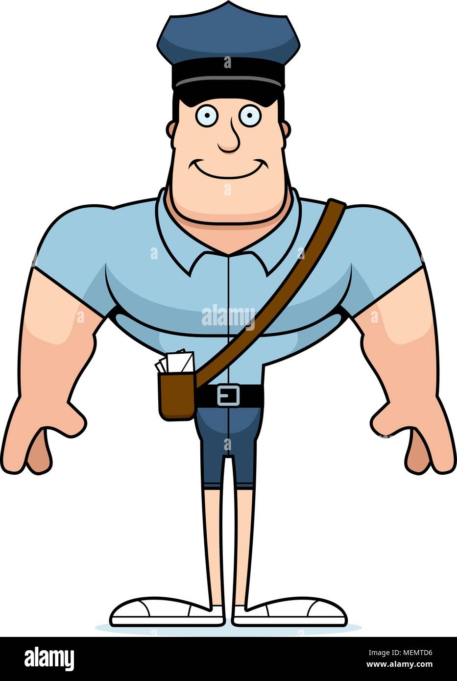A cartoon mail carrier smiling Stock Vector Image & Art - Alamy