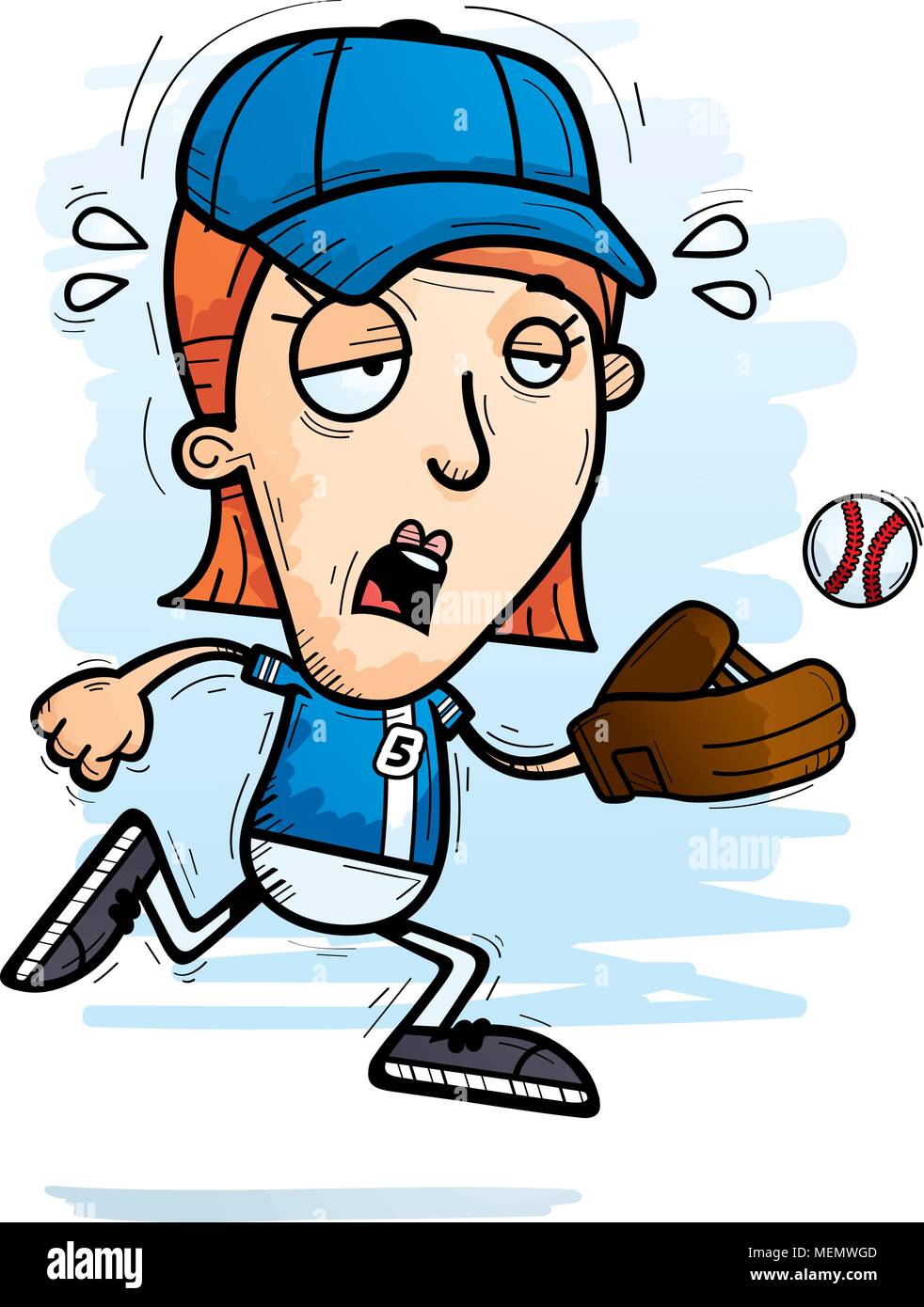 Softball Player Cartoon