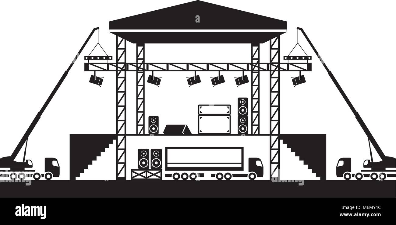 Stage structures Stock Vector Images - Alamy