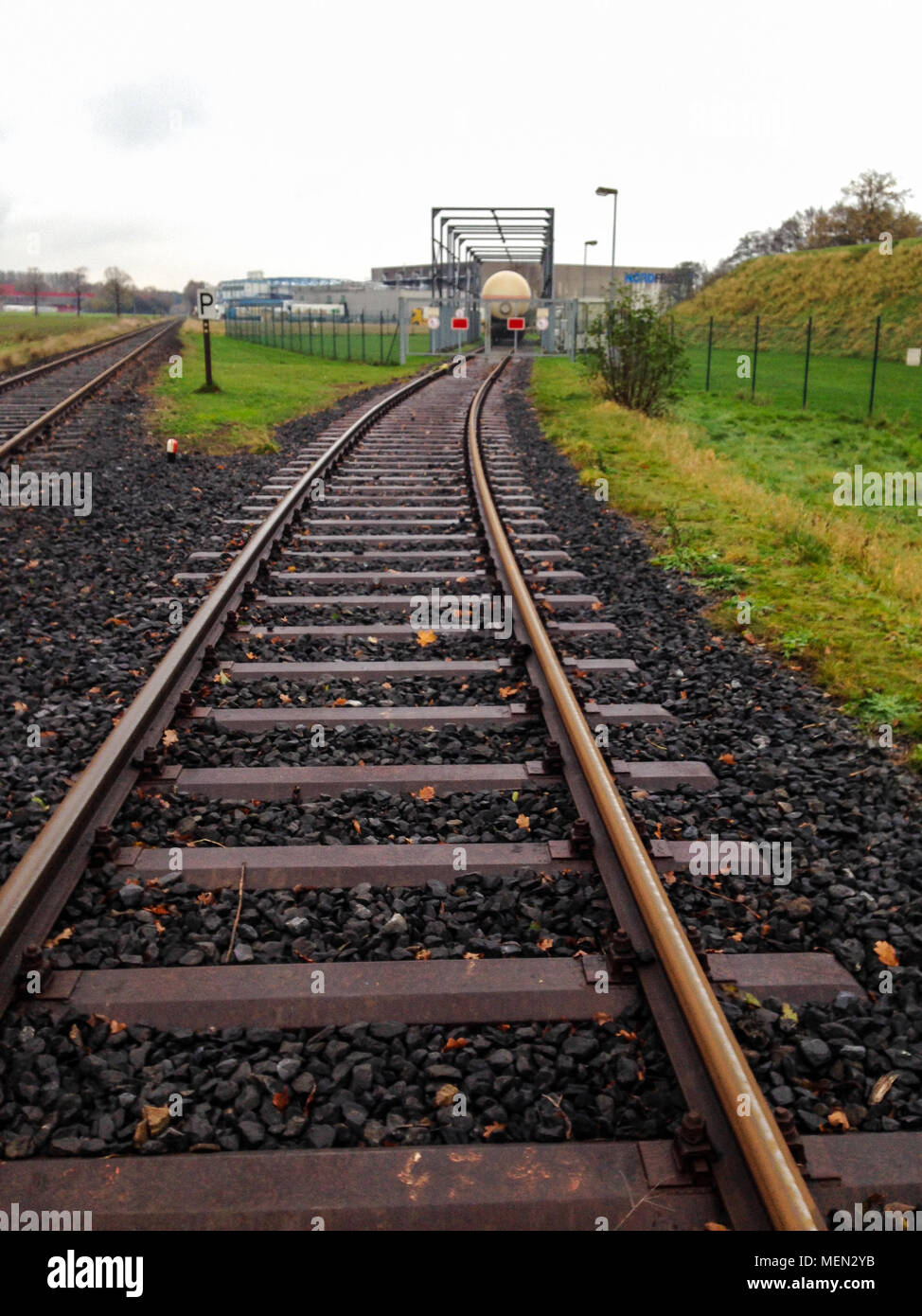 Railway dead end hi-res stock photography and images - Alamy