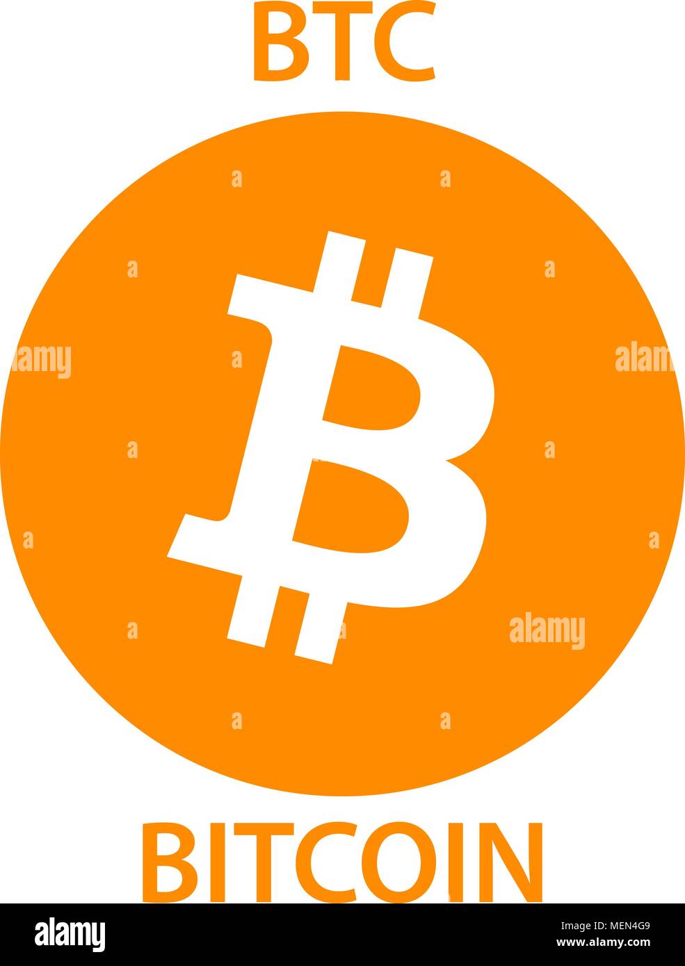 Bitcoin cryptocurrency blockchain icon. Virtual electronic, internet ...