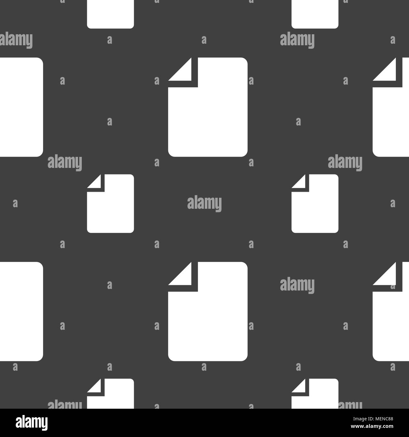 Text file icon sign. Seamless pattern on a gray background. Vector ...