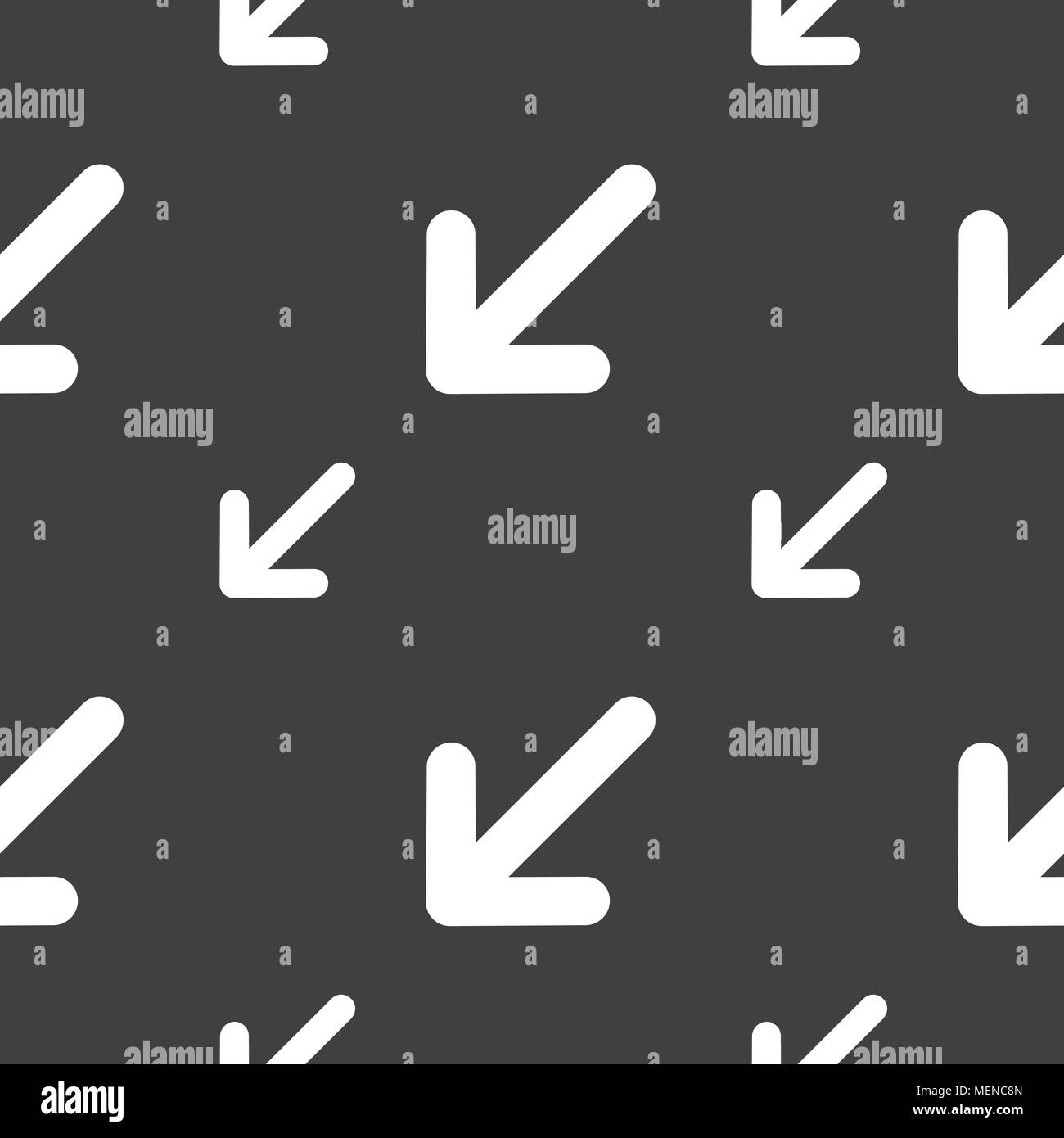 turn to full screenicon sign. Seamless pattern on a gray background ...