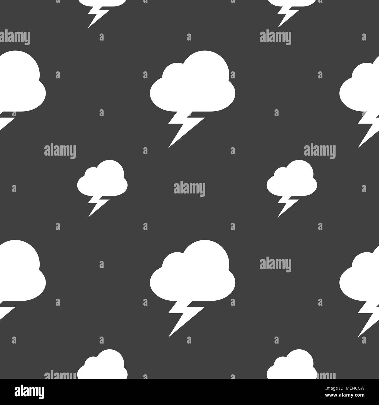 storm icon sign. Seamless pattern on a gray background. Vector ...