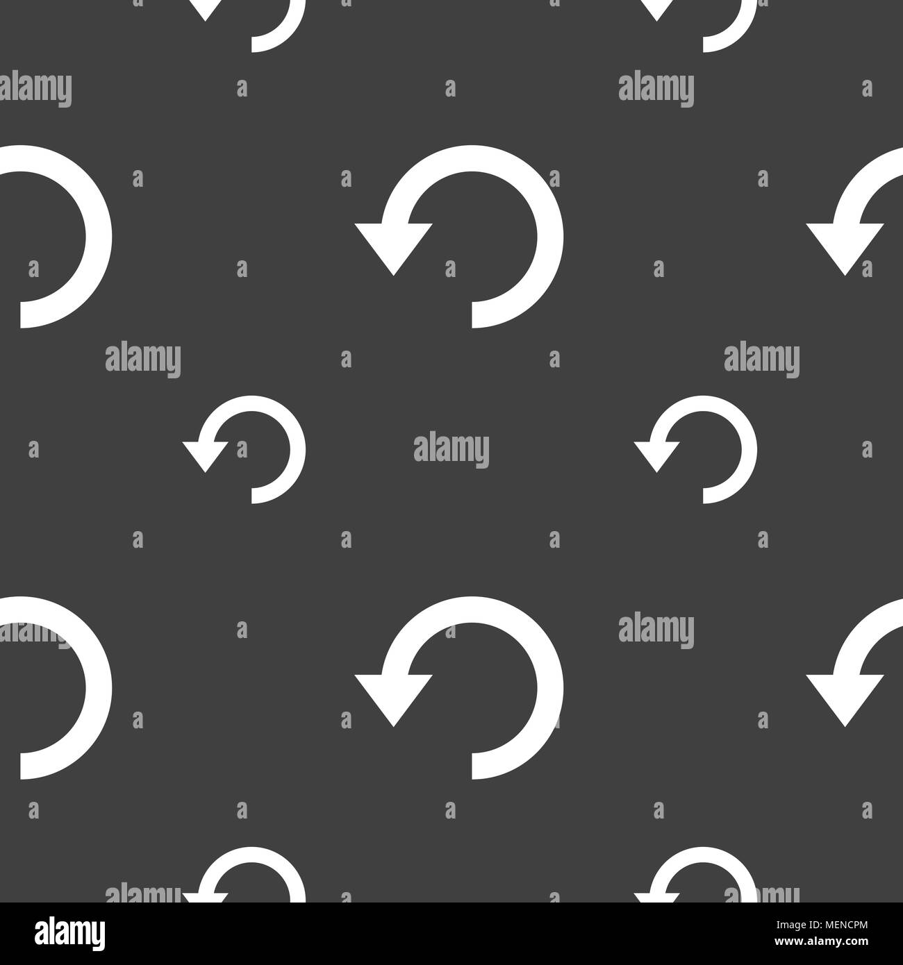 Upgrade, arrow, update icon sign. Seamless pattern on a gray background ...
