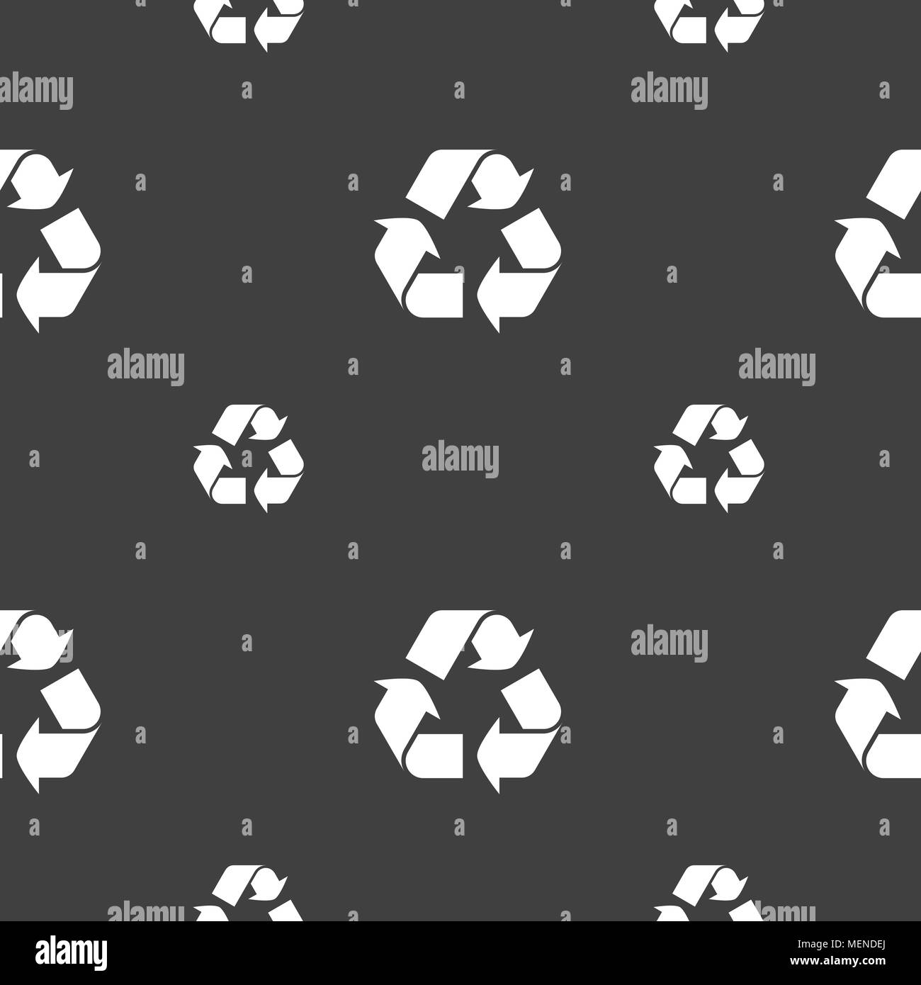 processing icon sign. Seamless pattern on a gray background. Vector ...