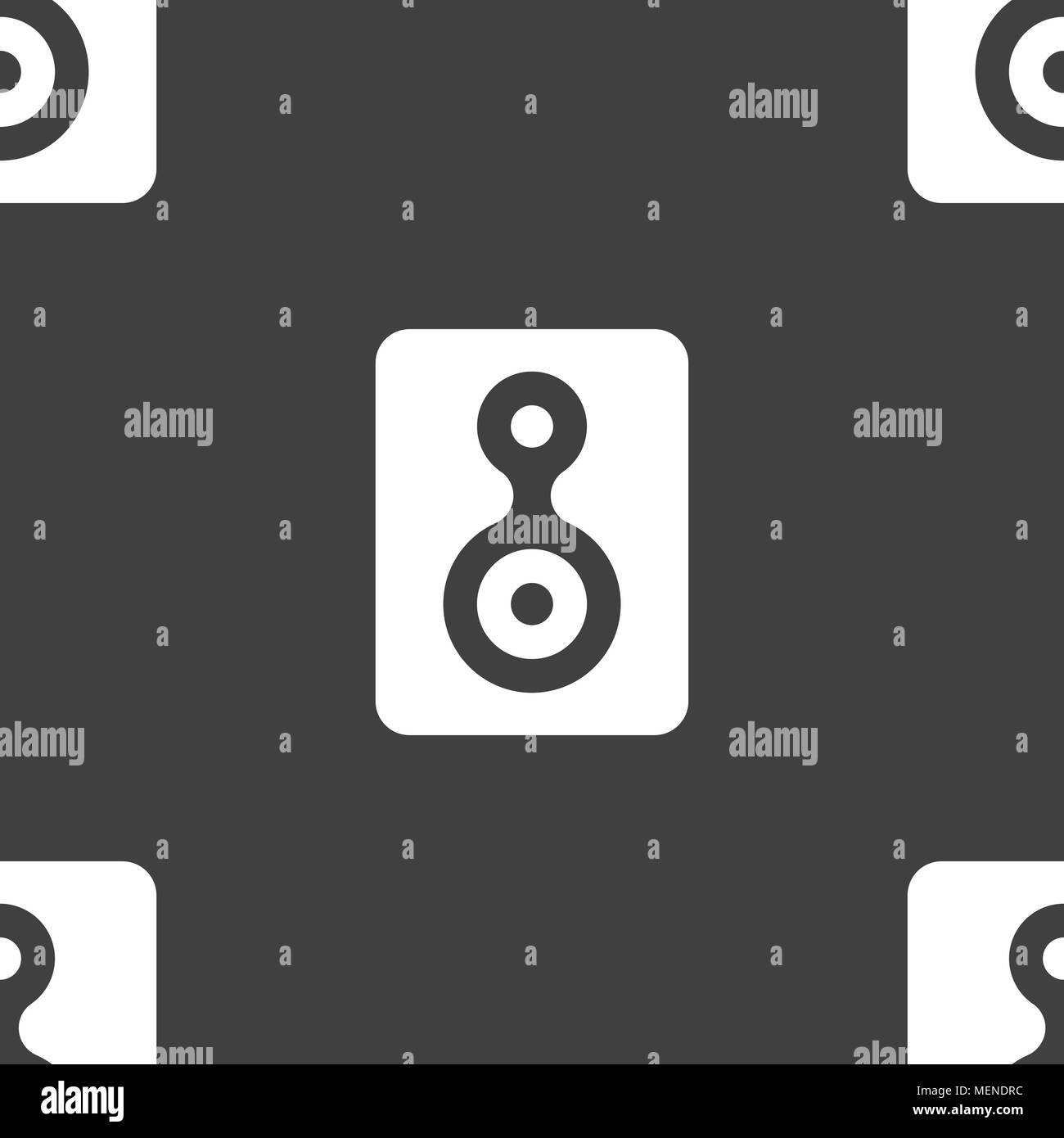 Video Tape icon sign. Seamless pattern on a gray background. Vector ...