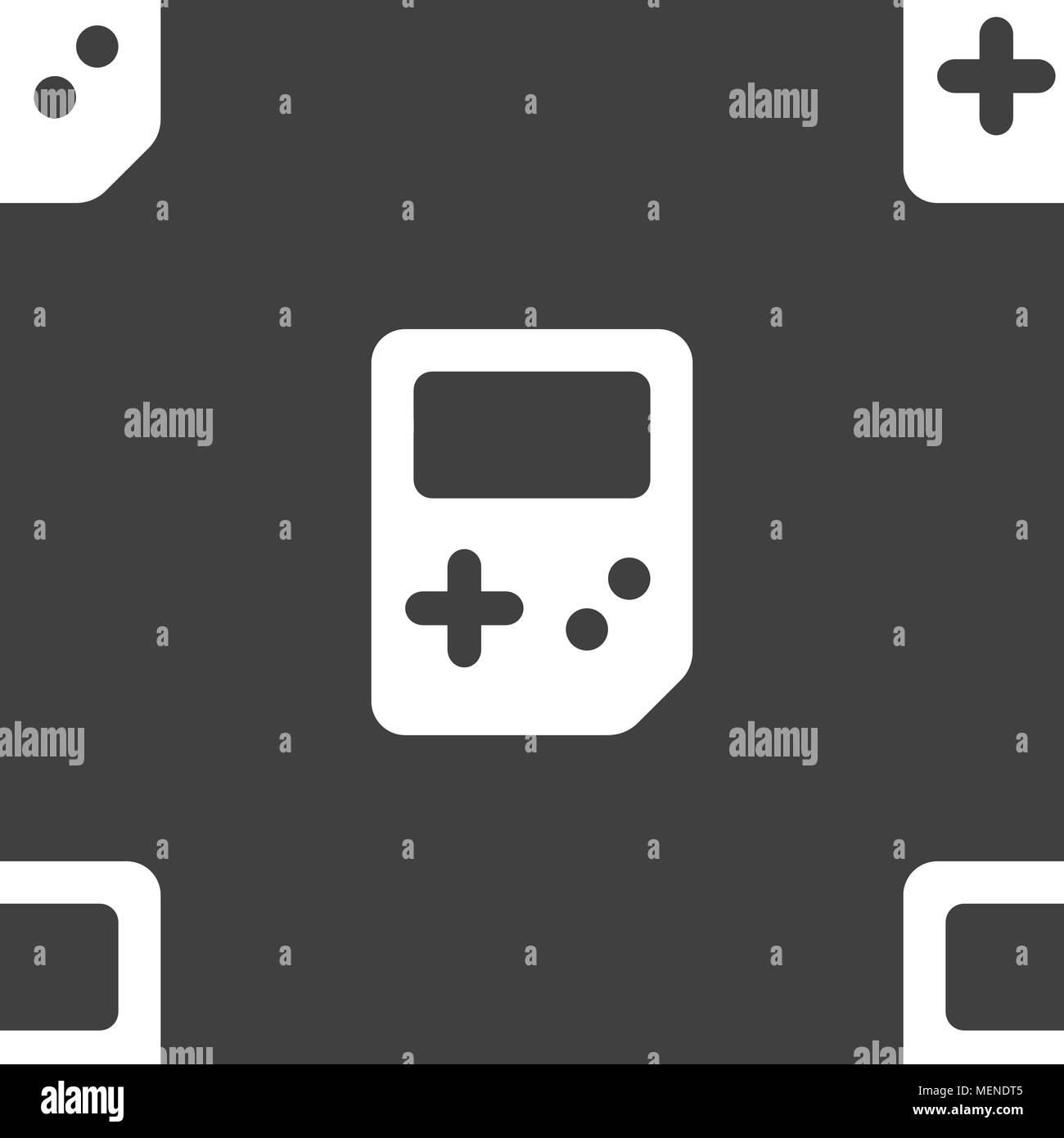 Tetris icon sign. Seamless pattern on a gray background. Vector ...