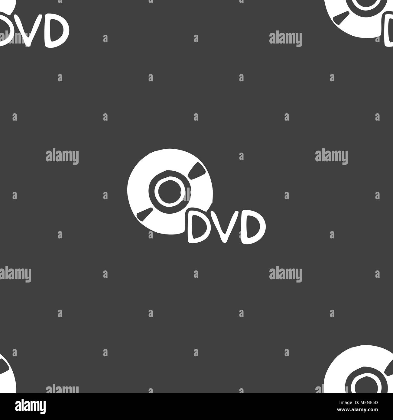 dvd icon sign. Seamless pattern on a gray background. Vector ...