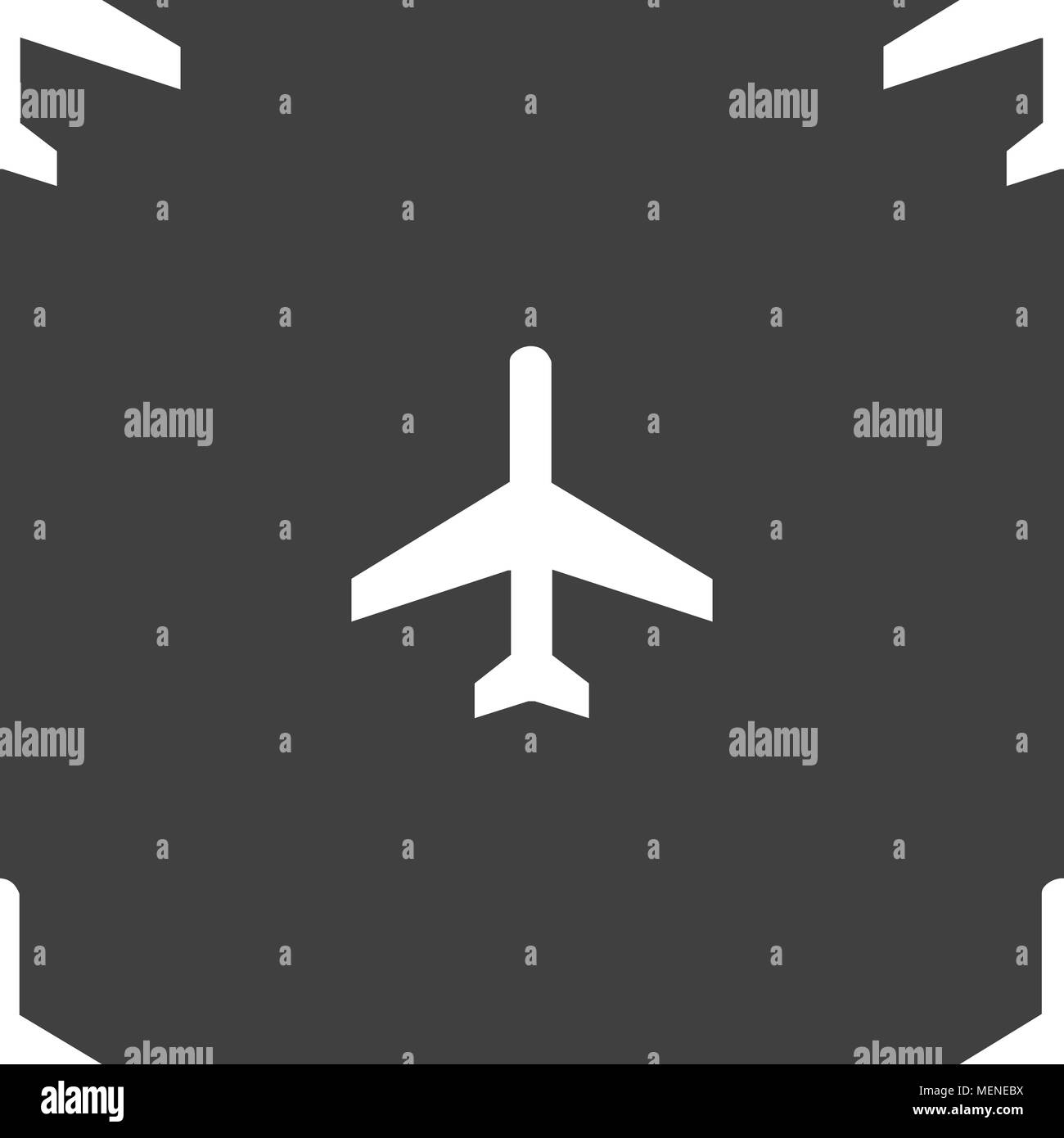 airplane icon sign. Seamless pattern on a gray background. Vector ...