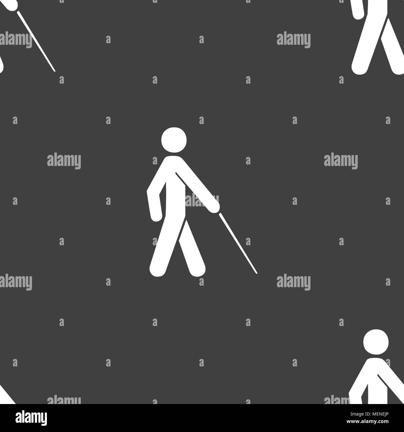 blind icon sign. Seamless pattern on a gray background. Vector ...
