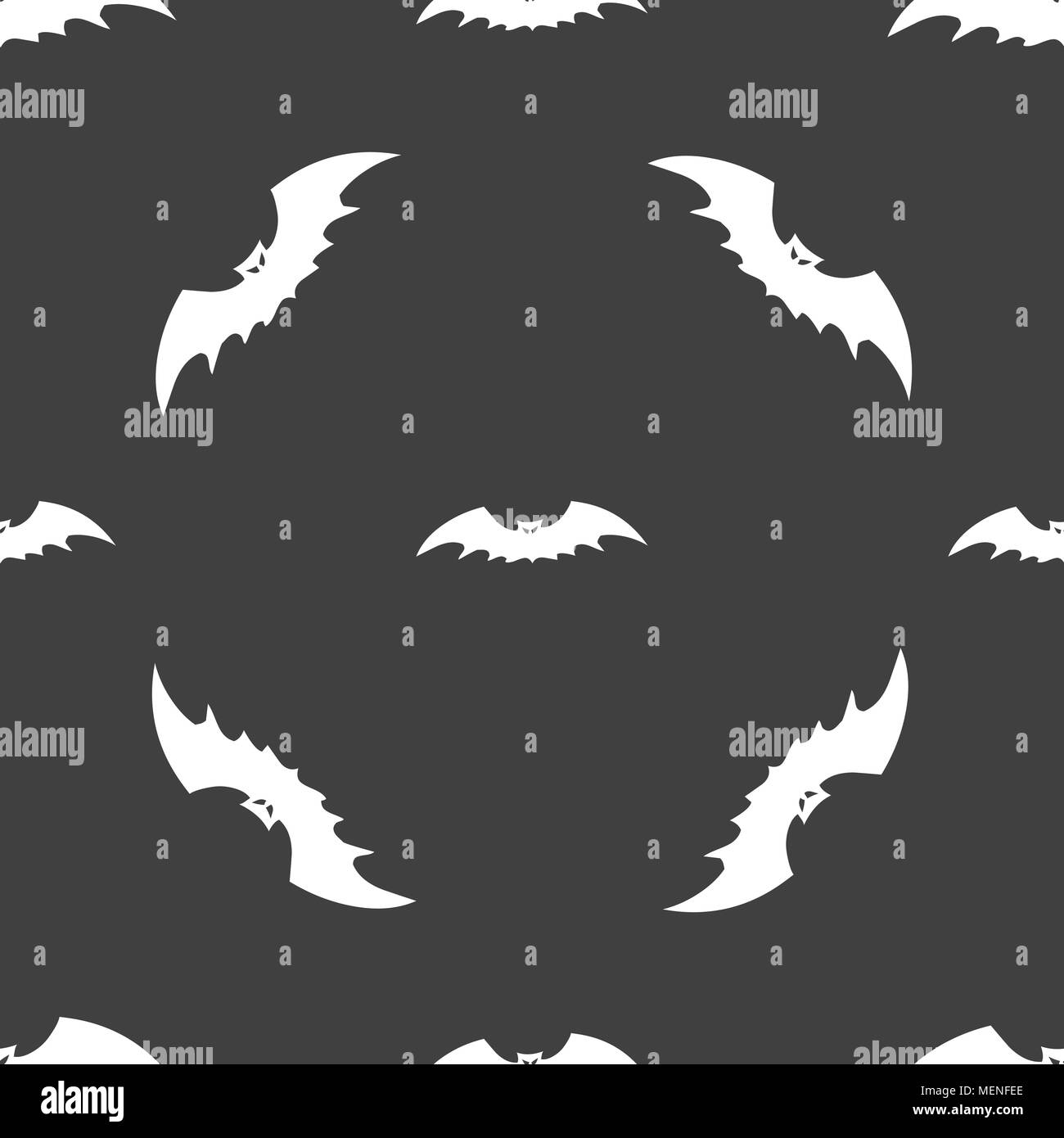bat icon sign. Seamless pattern on a gray background. Vector ...