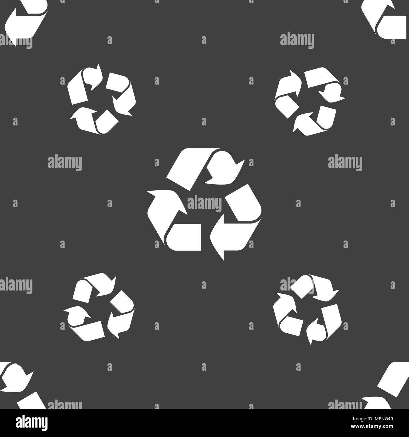processing icon sign. Seamless pattern on a gray background. Vector ...