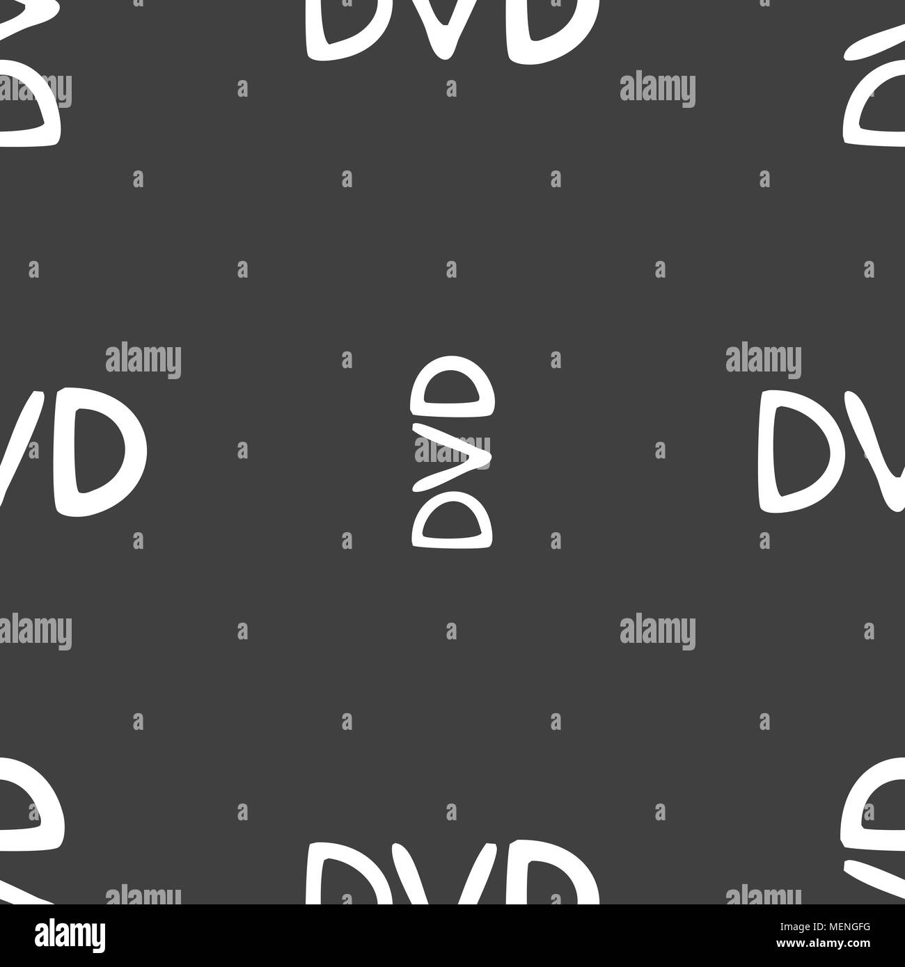 dvd icon sign. Seamless pattern on a gray background. Vector ...