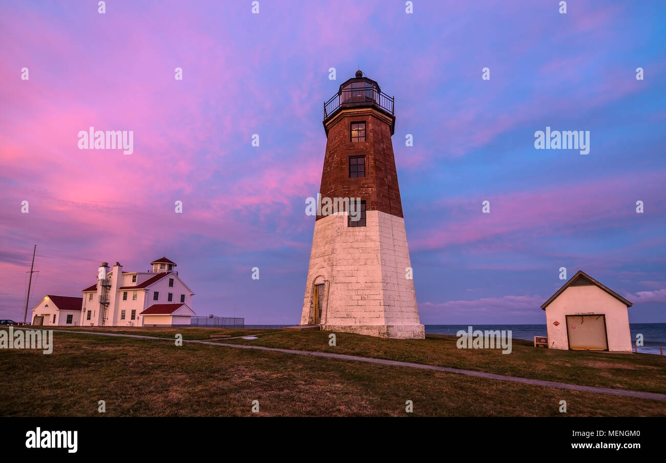 Point Judith Lighthouse in Point Judith Rhode Island Stock Photo - Alamy