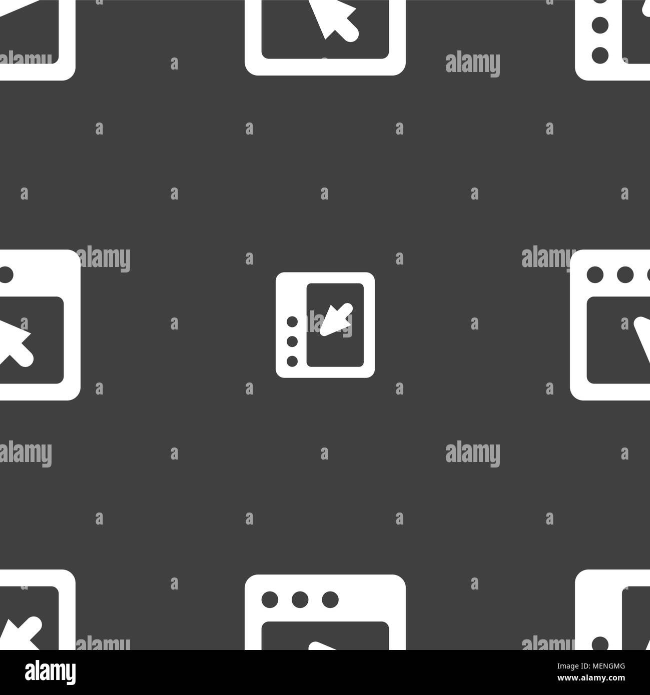 the dialog box icon sign. Seamless pattern on a gray background. Vector ...