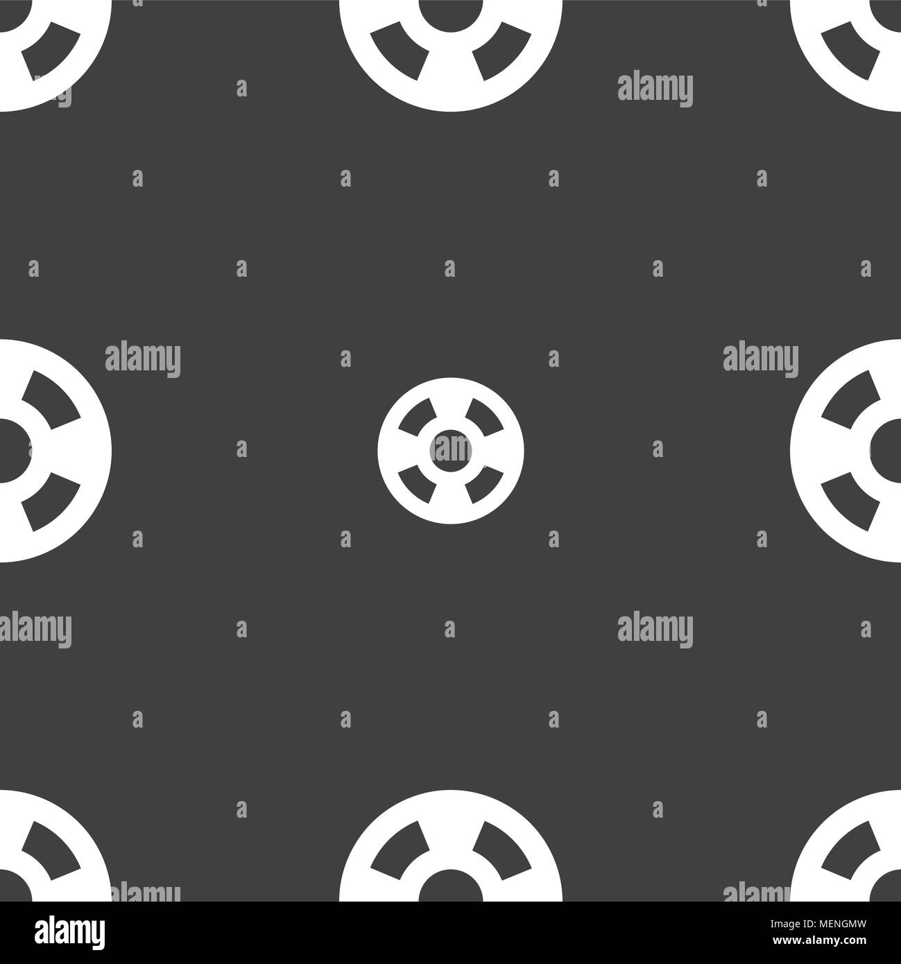 film icon sign. Seamless pattern on a gray background. Vector ...