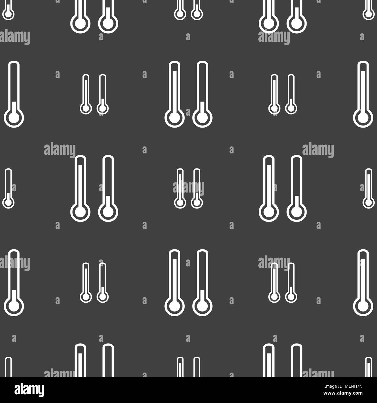 thermometer temperature icon sign. Seamless pan. Seamless pattern on a ...