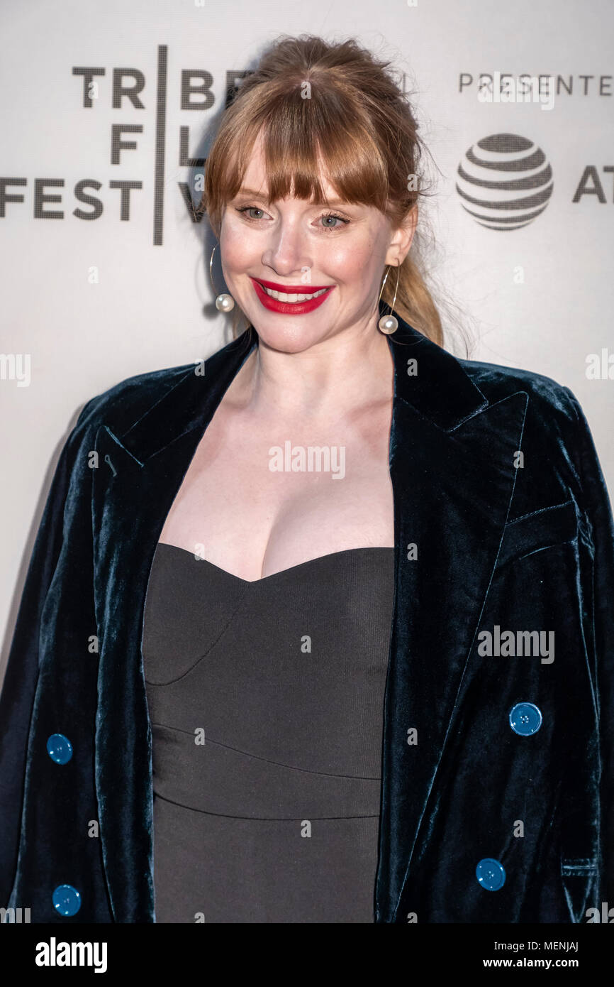 New York, NY, USA - April 20, 2018: Bryce Dallas attends screening of ...