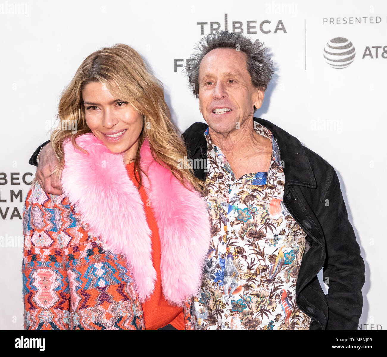 New York, NY, USA - April 20, 2018: Brian Grazer, Veronica Smiley ...