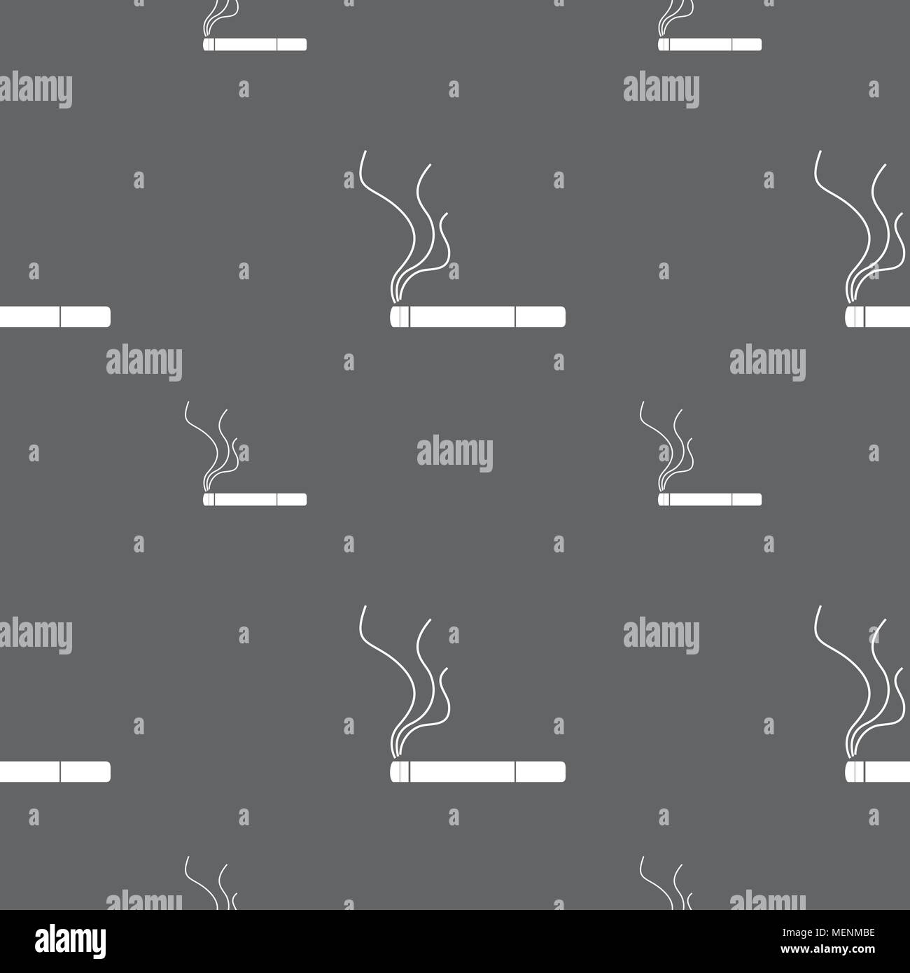 Smoking sign icon. Cigarette symbol. Seamless pattern on a gray ...