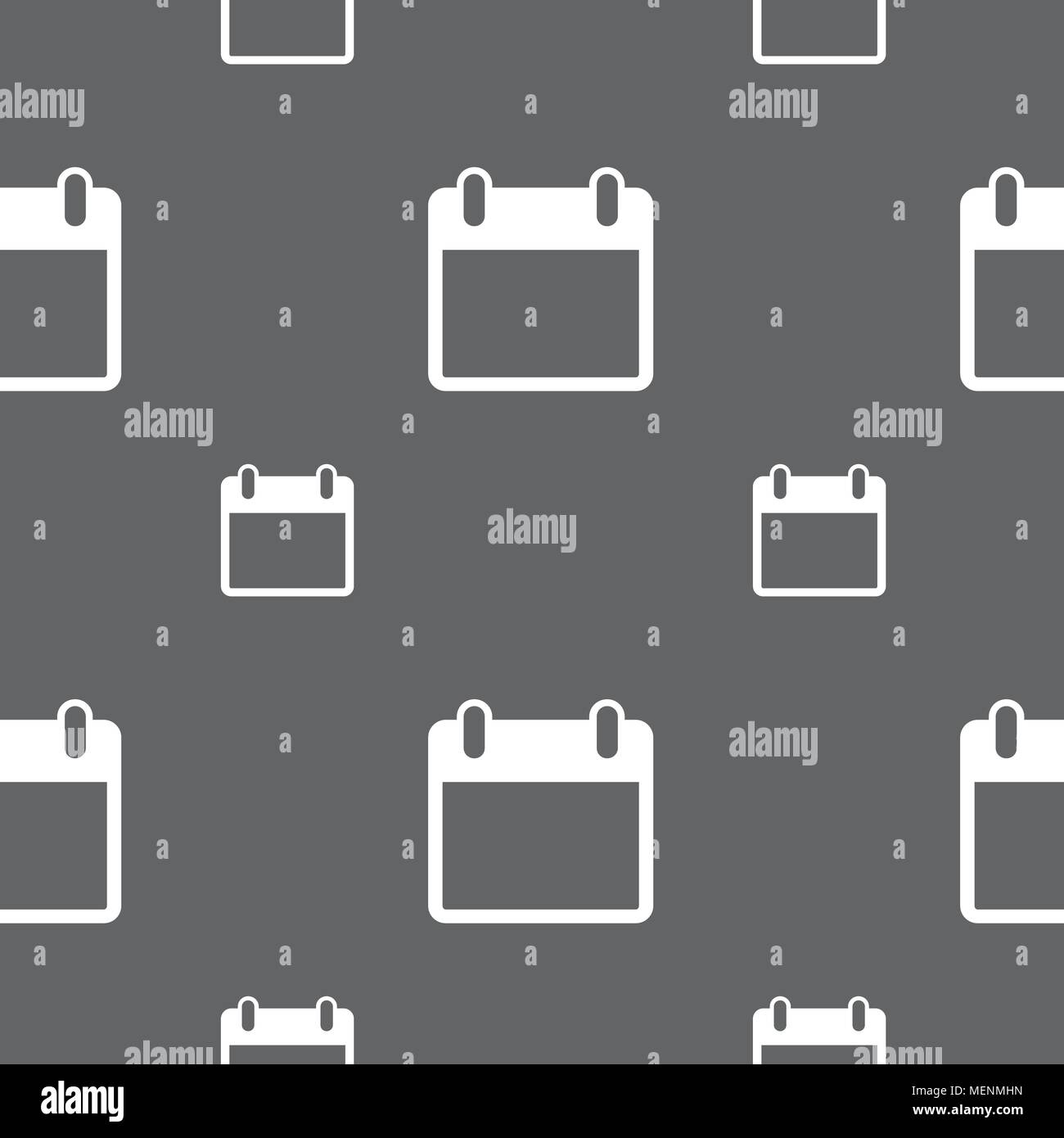 Calendar sign icon. days month symbol. Date button. Seamless pattern on ...