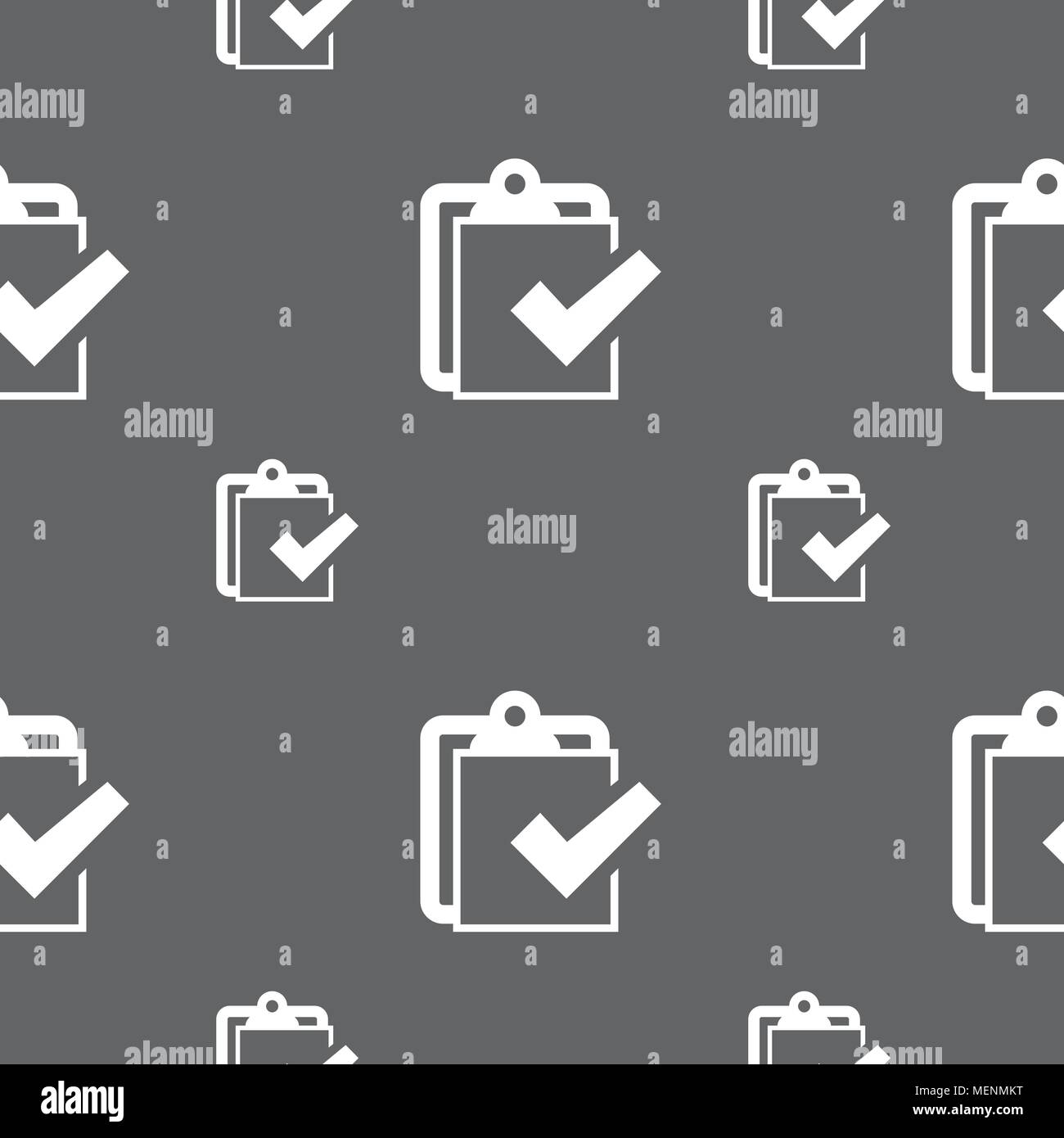 Edit document sign icon. Seamless pattern on a gray background. Vector ...