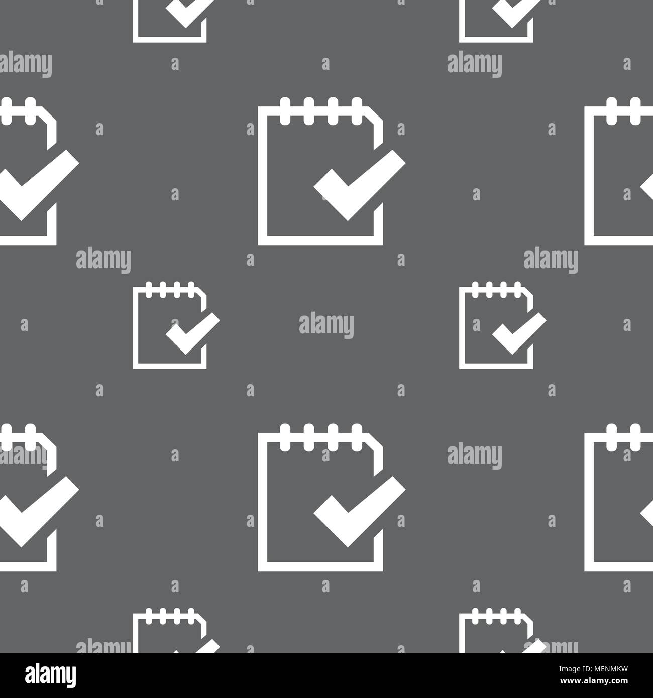 Edit document sign icon. Seamless pattern on a gray background. Vector ...