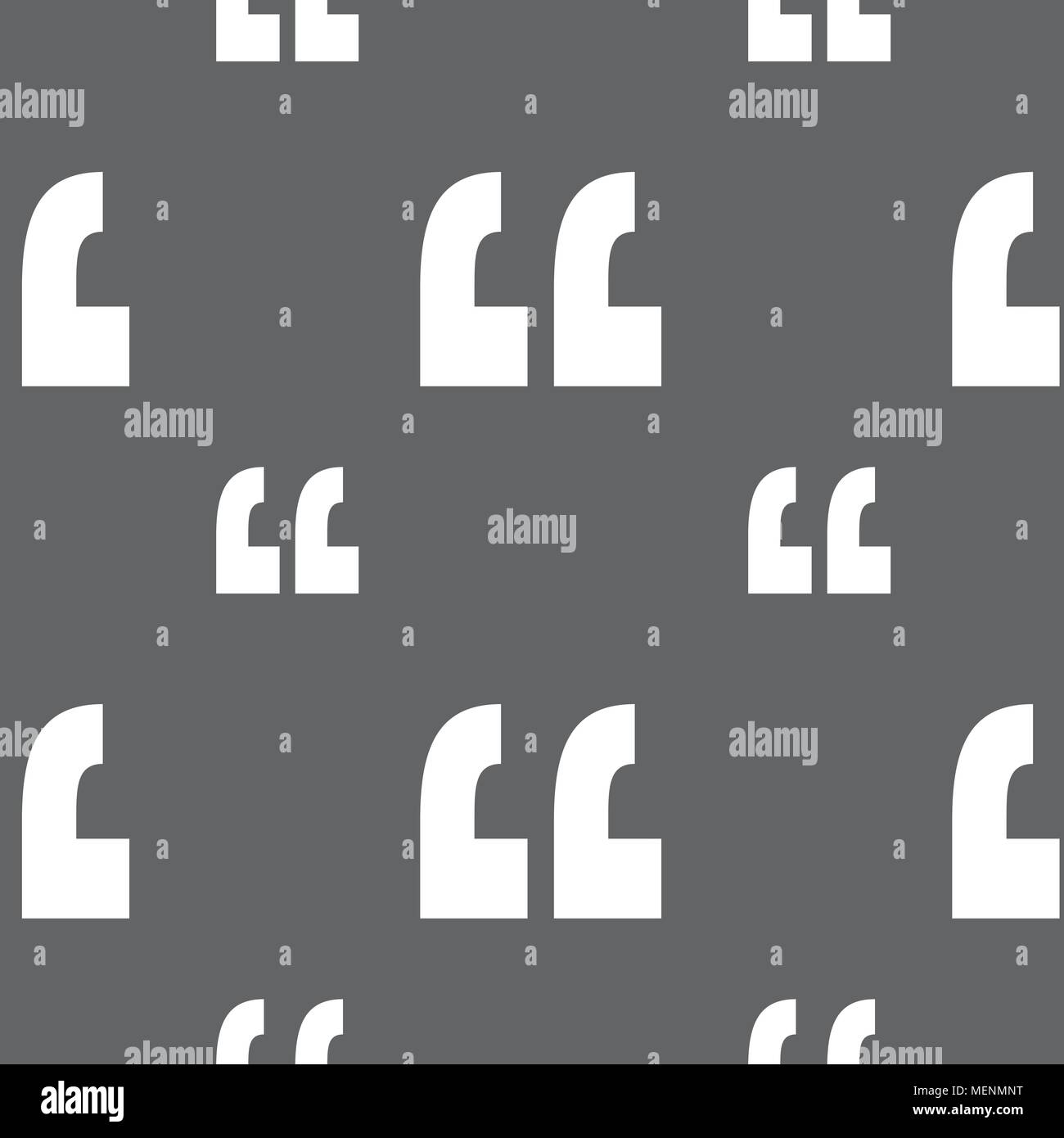 Quote sign icon. Quotation mark symbol. Double quotes at the end of ...