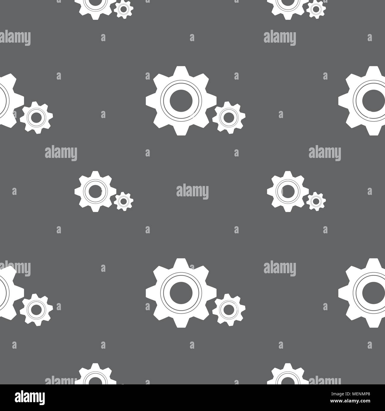 Cog settings sign icon. Cogwheel gear mechanism symbol. Seamless ...